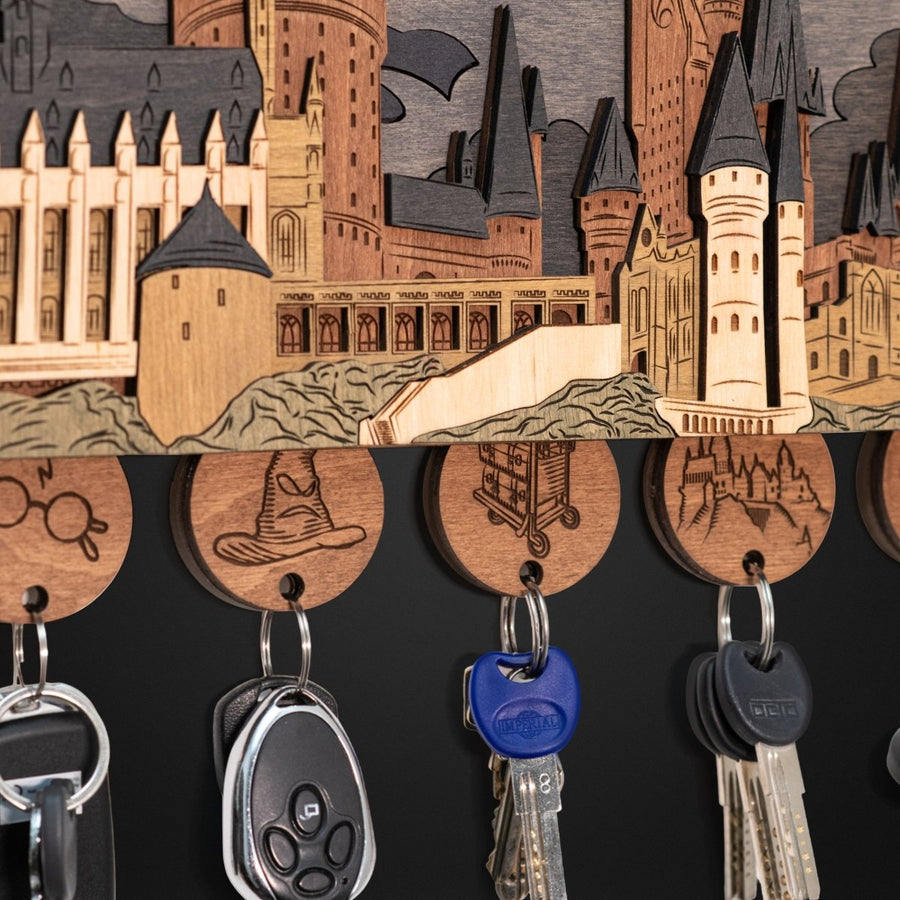 3D Hogwarts Key Holder – Magical Harry Potter Gift – ZeWood