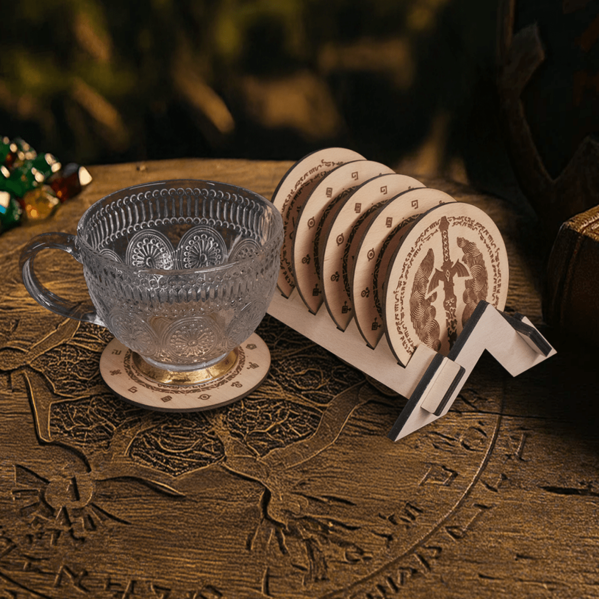 BOTW Wood Coasters - Zelda Gamer Gift – ZeWood