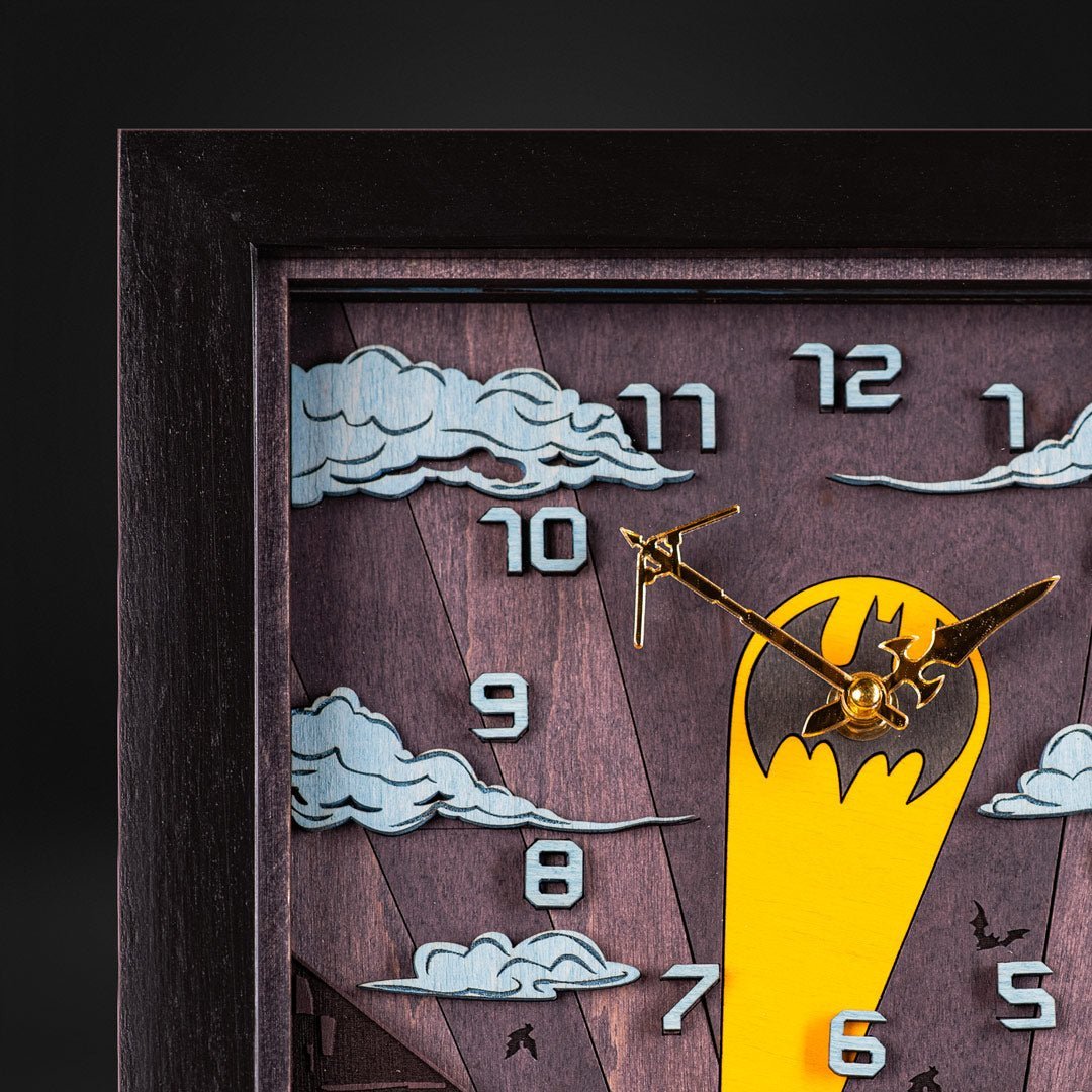 Licensed Batman Clock: Bold Super Hero Decor & DC Gifts – ZeWood
