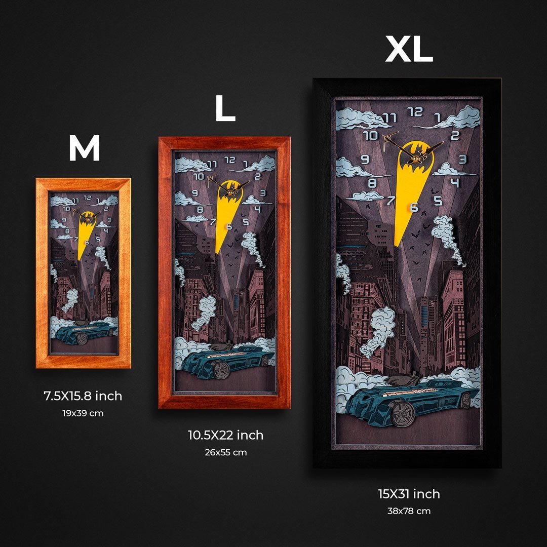 Licensed Batman Clock: Bold Super Hero Decor & DC Gifts – ZeWood