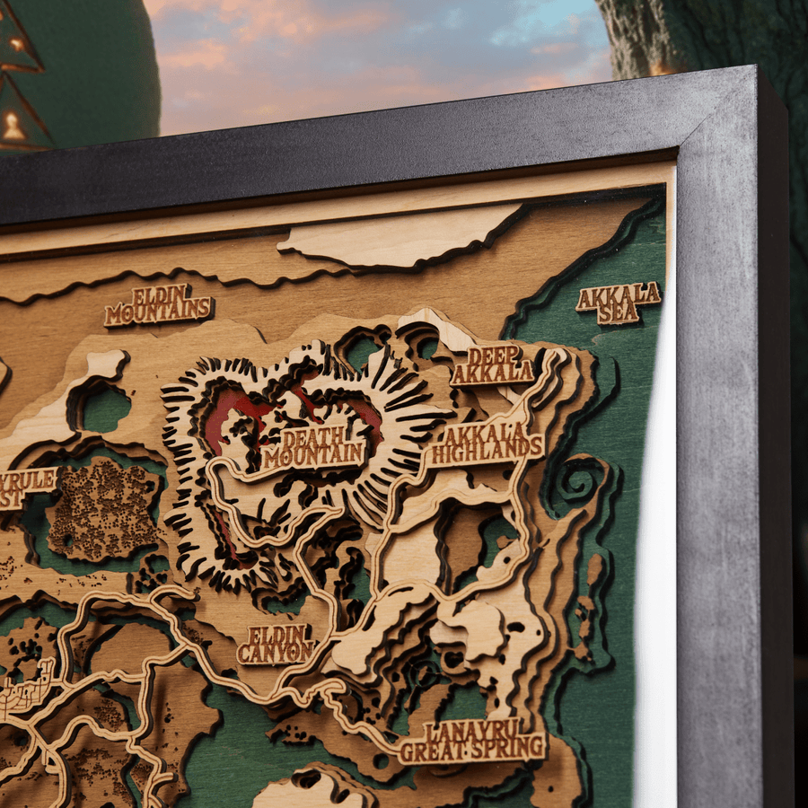 Our 3D wood map of The Legend Of Zelda - Hyrule Kingdom – ZeWood