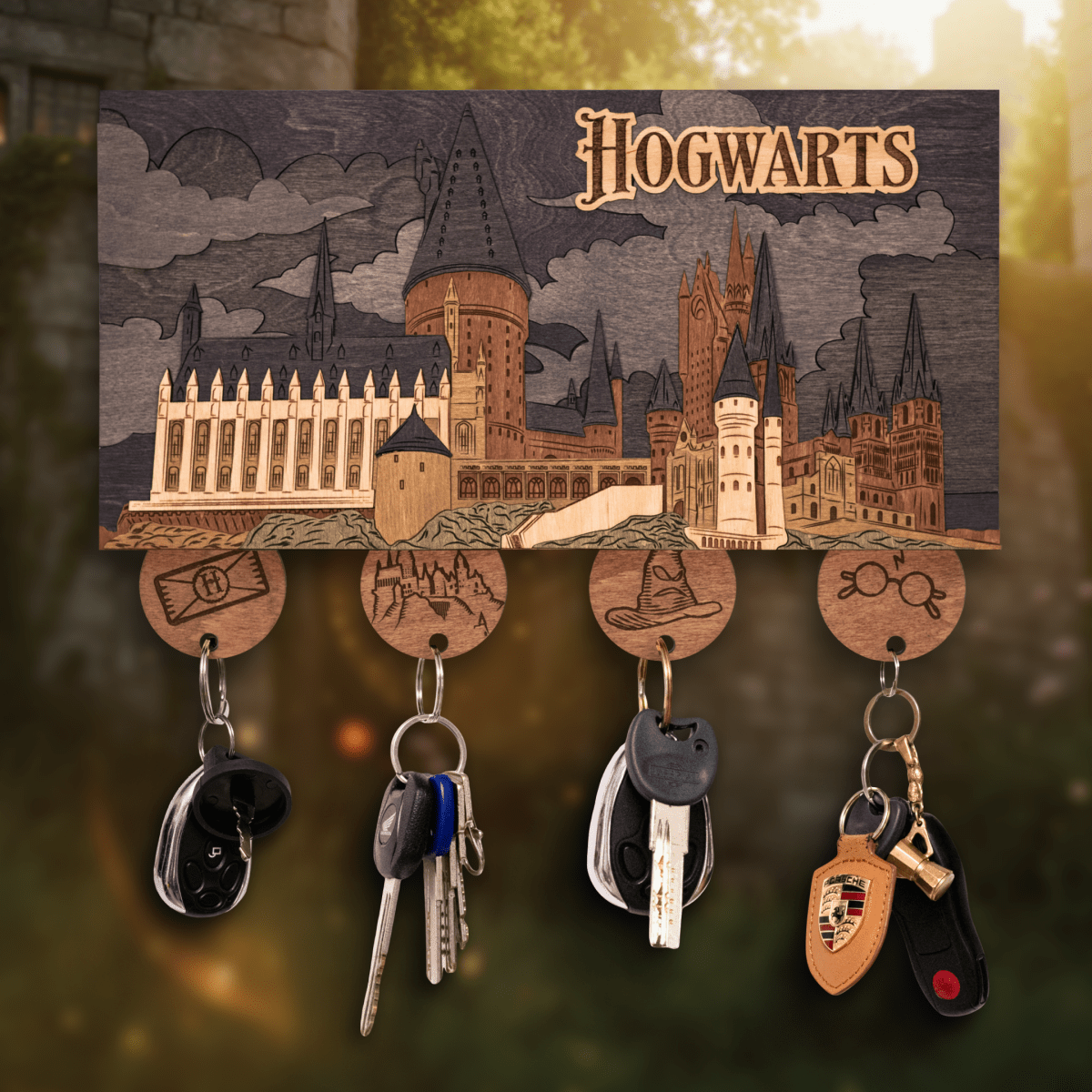 3D Hogwarts Key Holder – Magical Harry Potter Gift – ZeWood