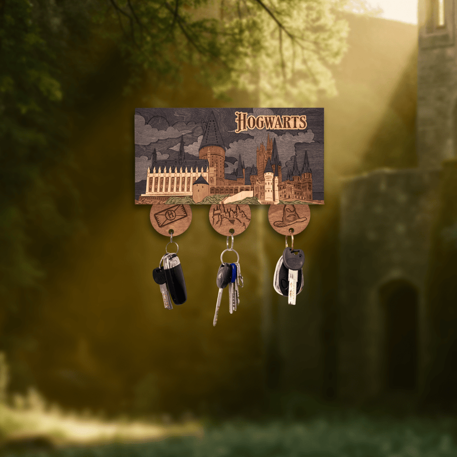 3D Hogwarts Key Holder – Magical Harry Potter Gift – ZeWood