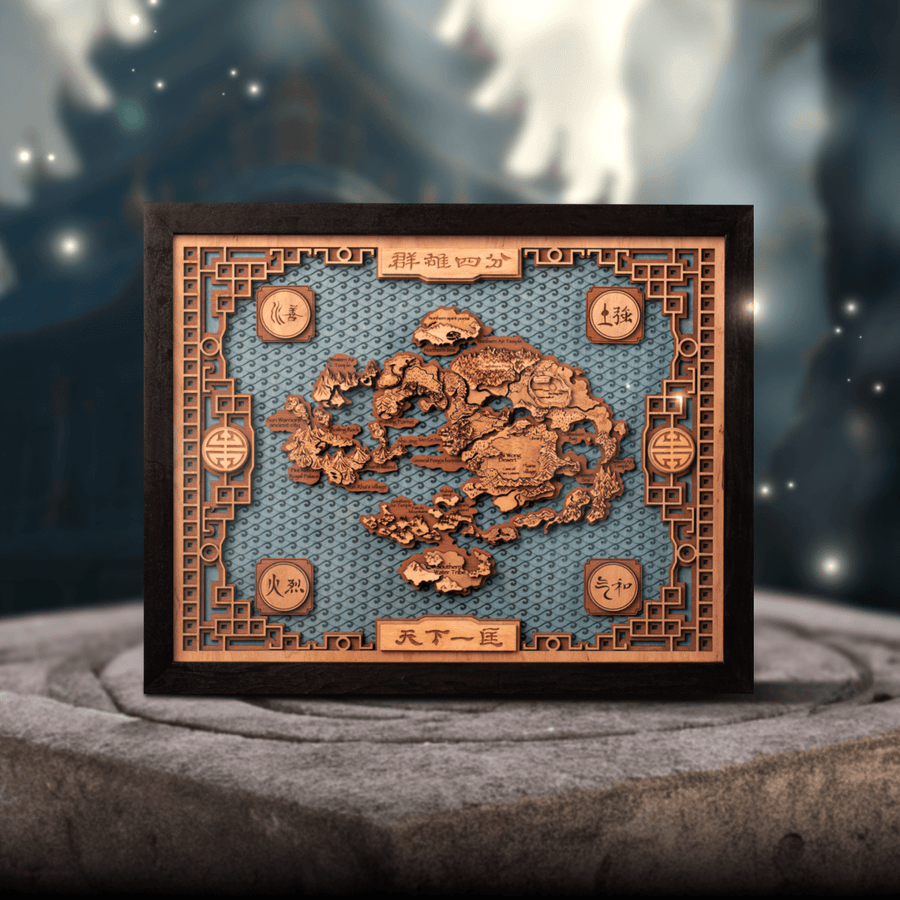 Avatar: The Last Airbender 3D wood map – ZeWood