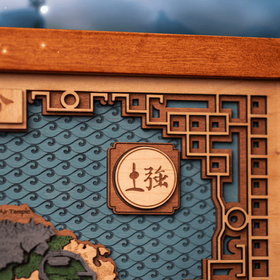 Avatar: The Last Airbender 3D wood map – ZeWood