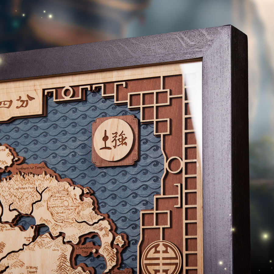 Avatar: The Last Airbender 3D wood map – ZeWood