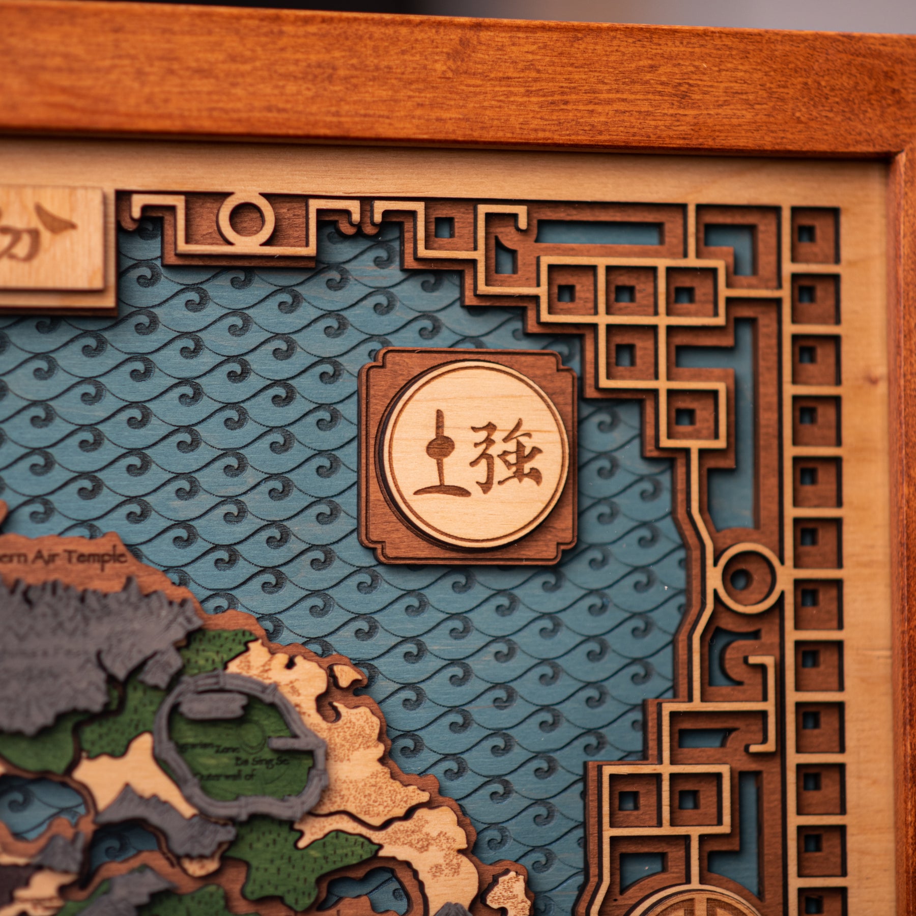 Avatar: The Last Airbender 3D wood map – ZeWood