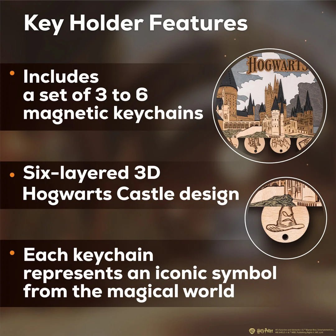 3D Hogwarts Key Holder – Magical Harry Potter Gift – ZeWood