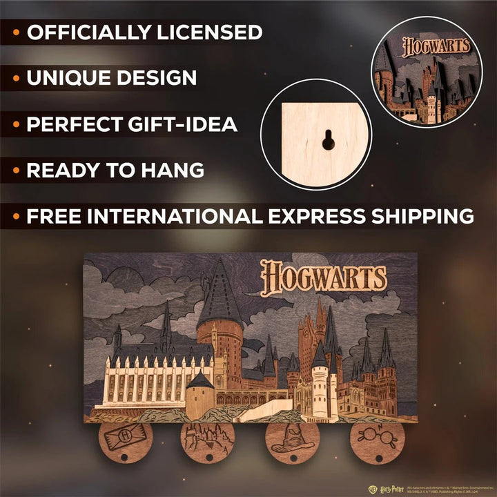 3D Hogwarts Key Holder – Magical Harry Potter Gift – ZeWood