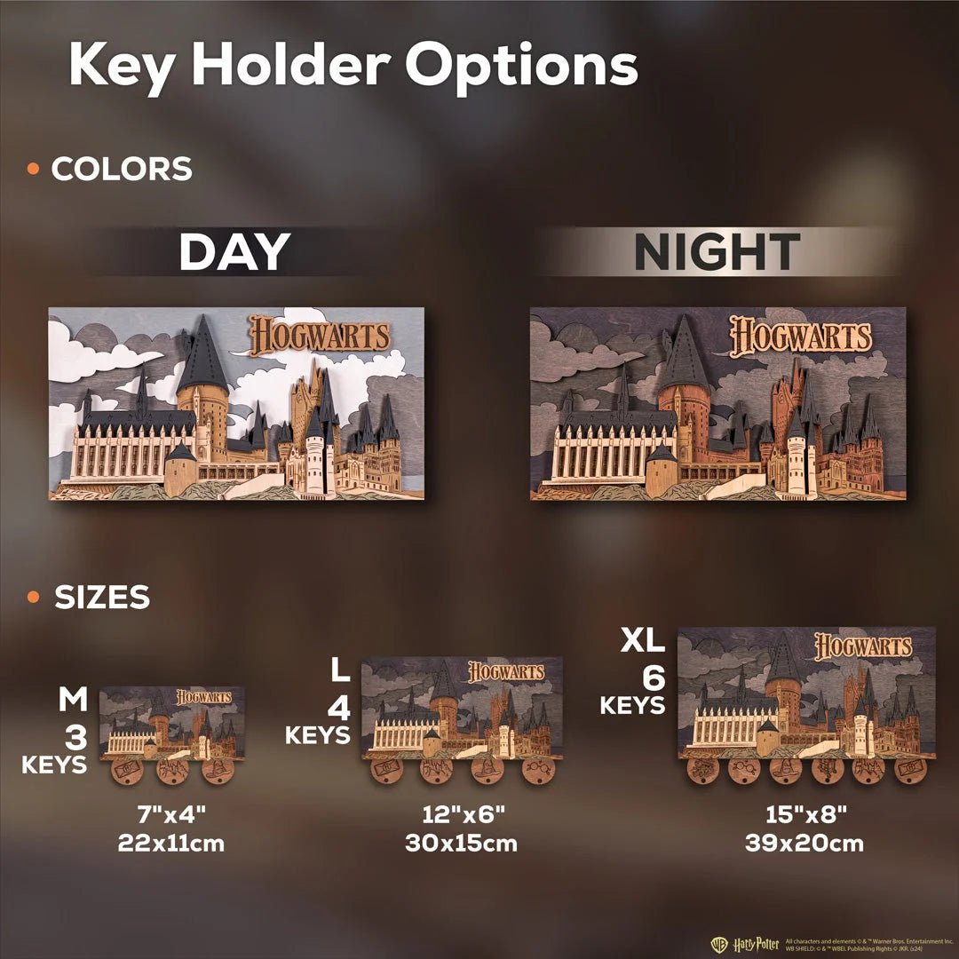 3D Hogwarts Key Holder – Magical Harry Potter Gift – ZeWood