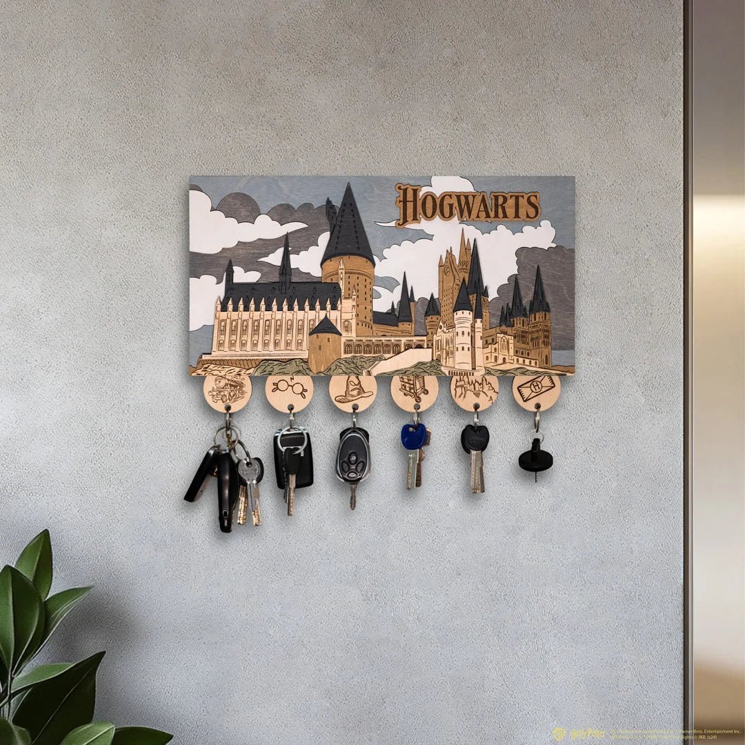 3D Hogwarts Key Holder – Magical Harry Potter Gift – ZeWood