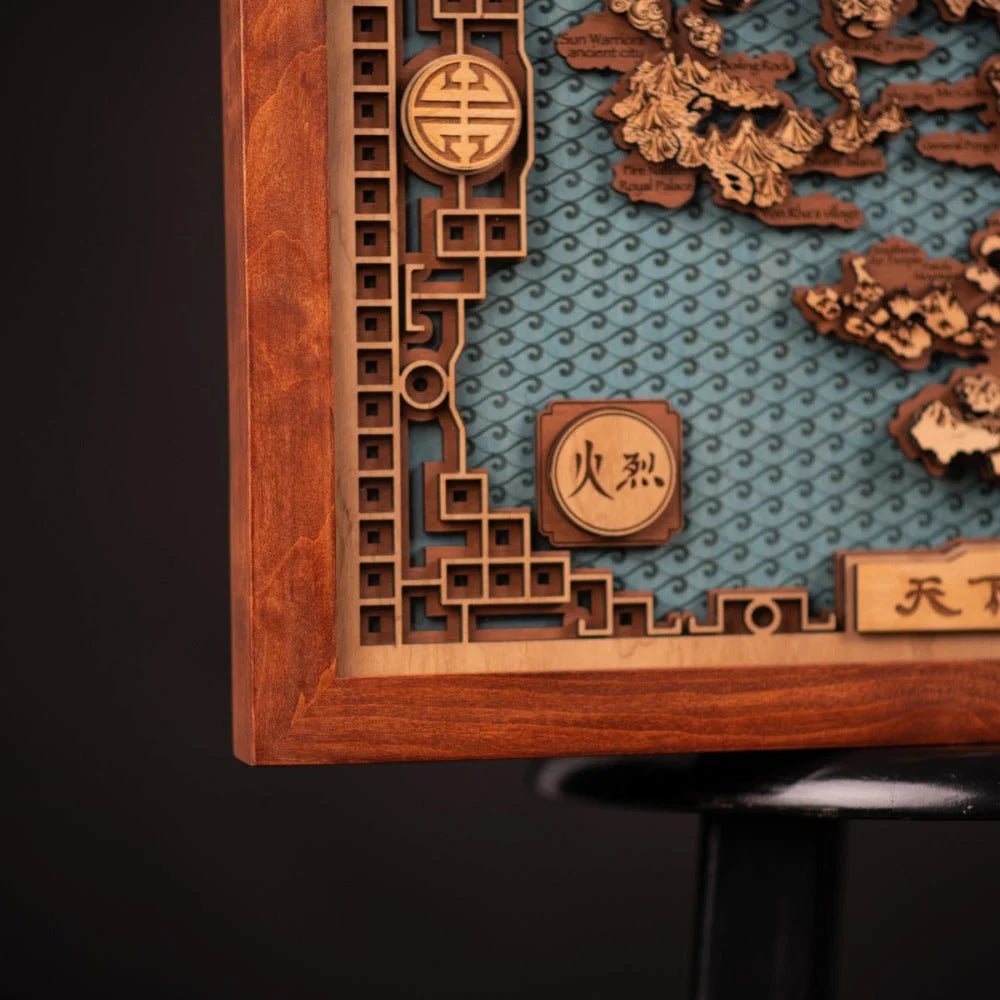 Avatar: The Last Airbender 3D wood map – ZeWood