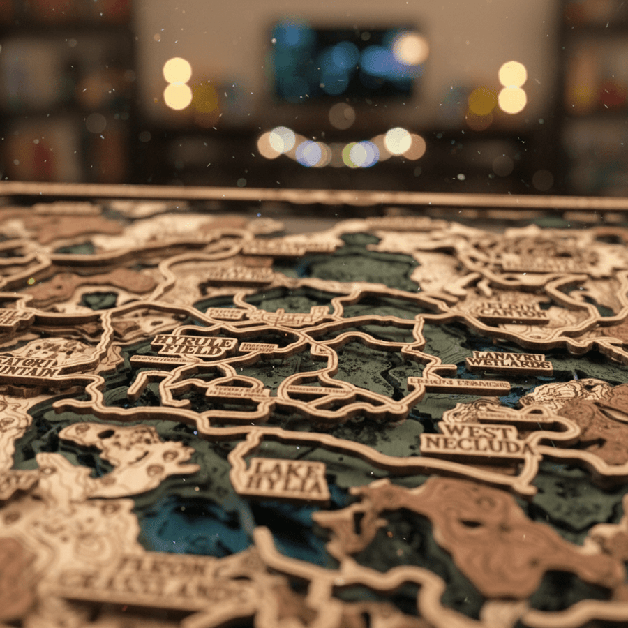 3D Hyrule Map Poster – Perfect Gift for Zelda Fans – ZeWood